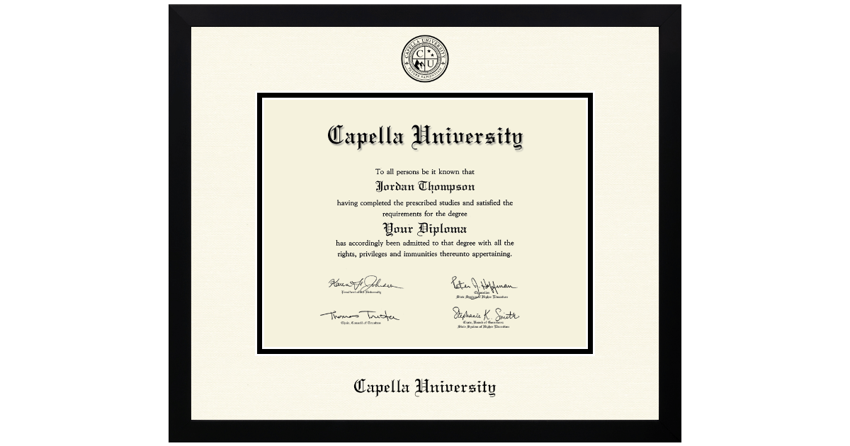 Icon Diploma Frame in Gotham - Item #P89288 from Capella University