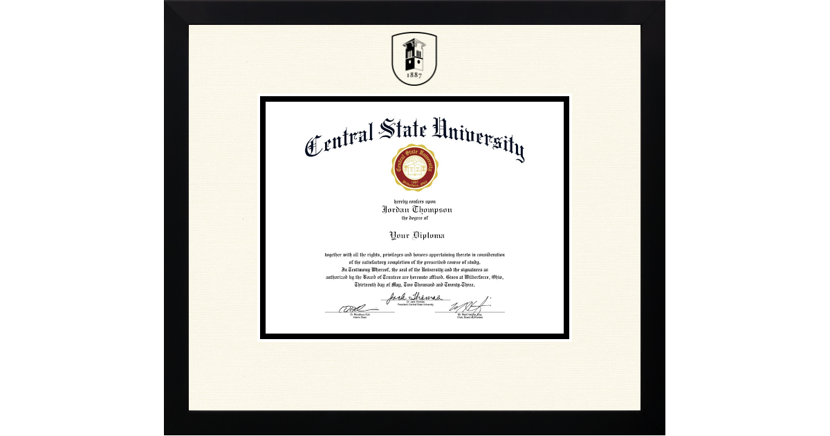 Central State University Diploma Frame | Church Hill Classics