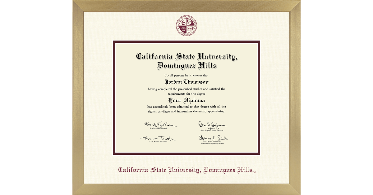 CSU Dominguez Hills Diploma Frame | Church Hill Classics