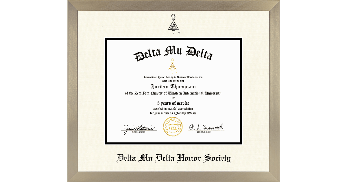 Icon Diploma Frame in Light Champagne - Item #215873-89333 from Delta ...