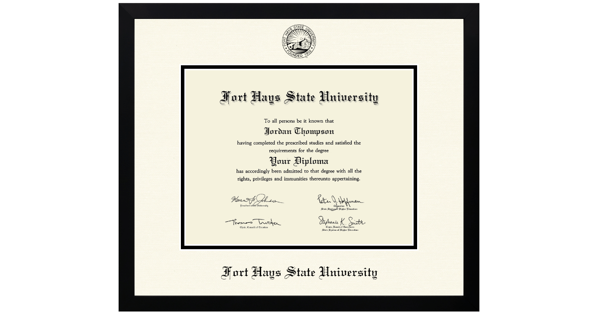 Fort Hays State University Diploma Frame | Church Hill Classics