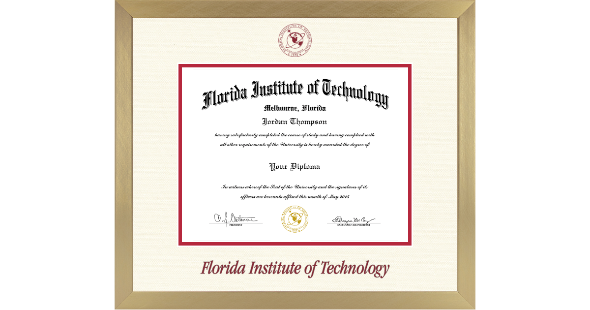 Florida Institute of Technology Diploma Frame | Church Hill Classics