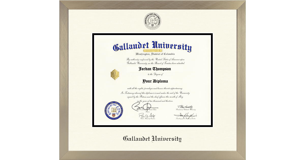 Icon in Light Champagne Gallaudet University - Item #215873-89638