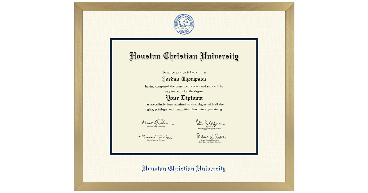 HCU - Diploma Frames - Church Hill Classics