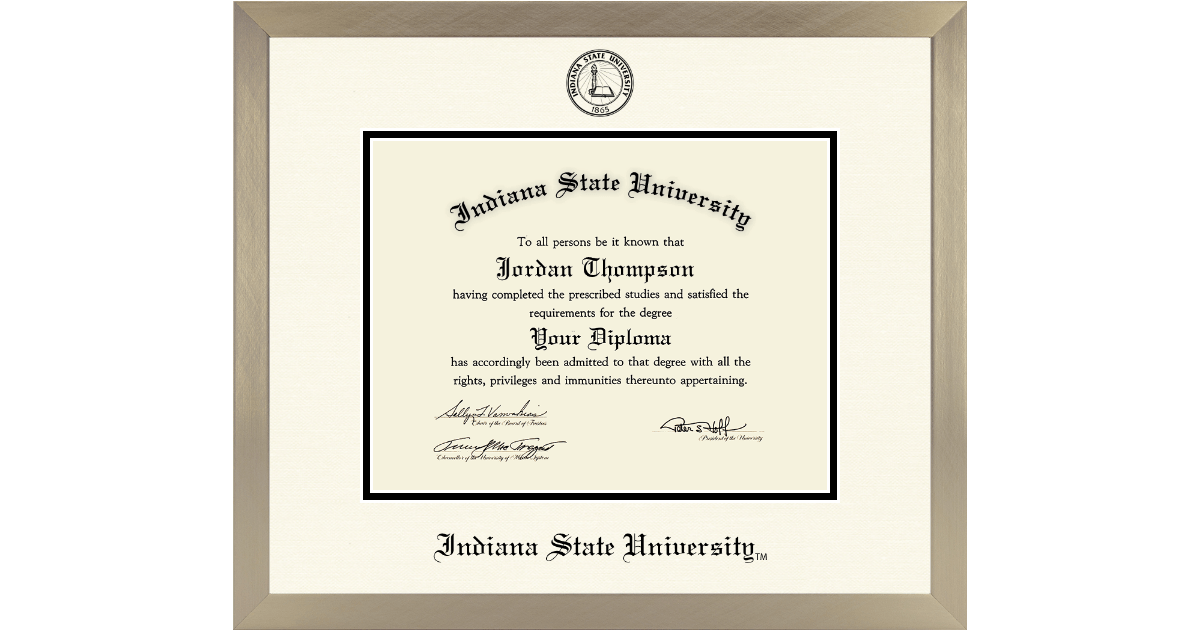 Icon Diploma Frame in Light Champagne - Item #P89744 from Indiana State ...
