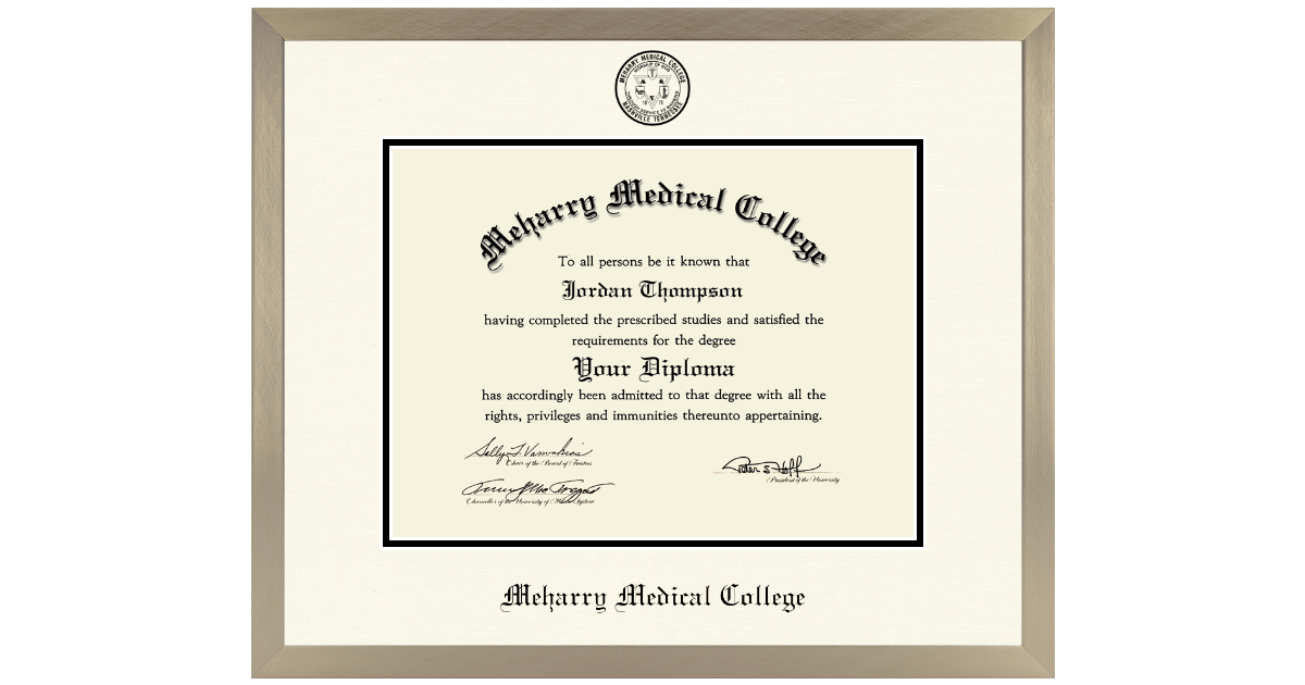 Icon Diploma Frame in Light Champagne - Item #P89988 from Meharry ...