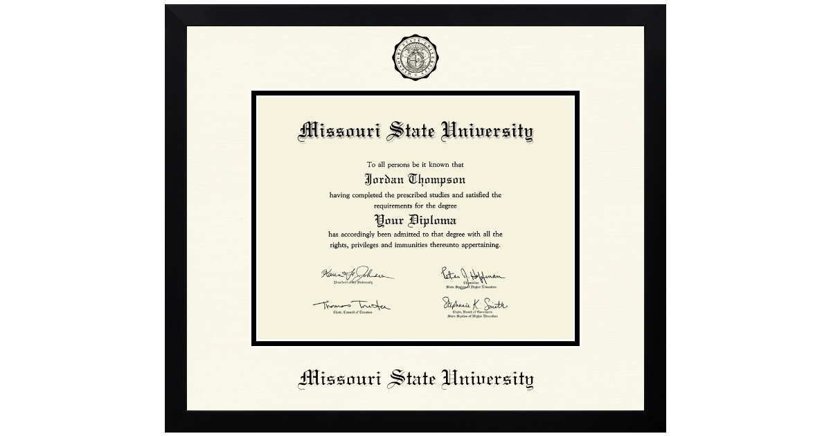 Icon Diploma Frame in Gotham - Item #P90031 from Missouri State University