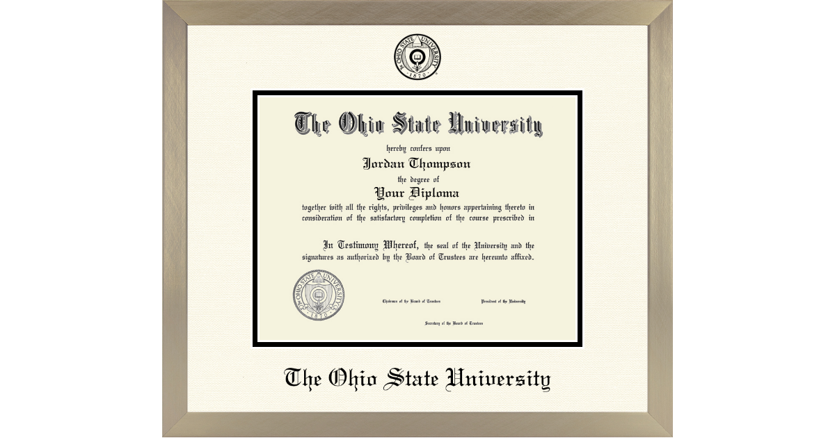 Ohio State Diploma Frames | OSU Gifts | Church Hill Classics