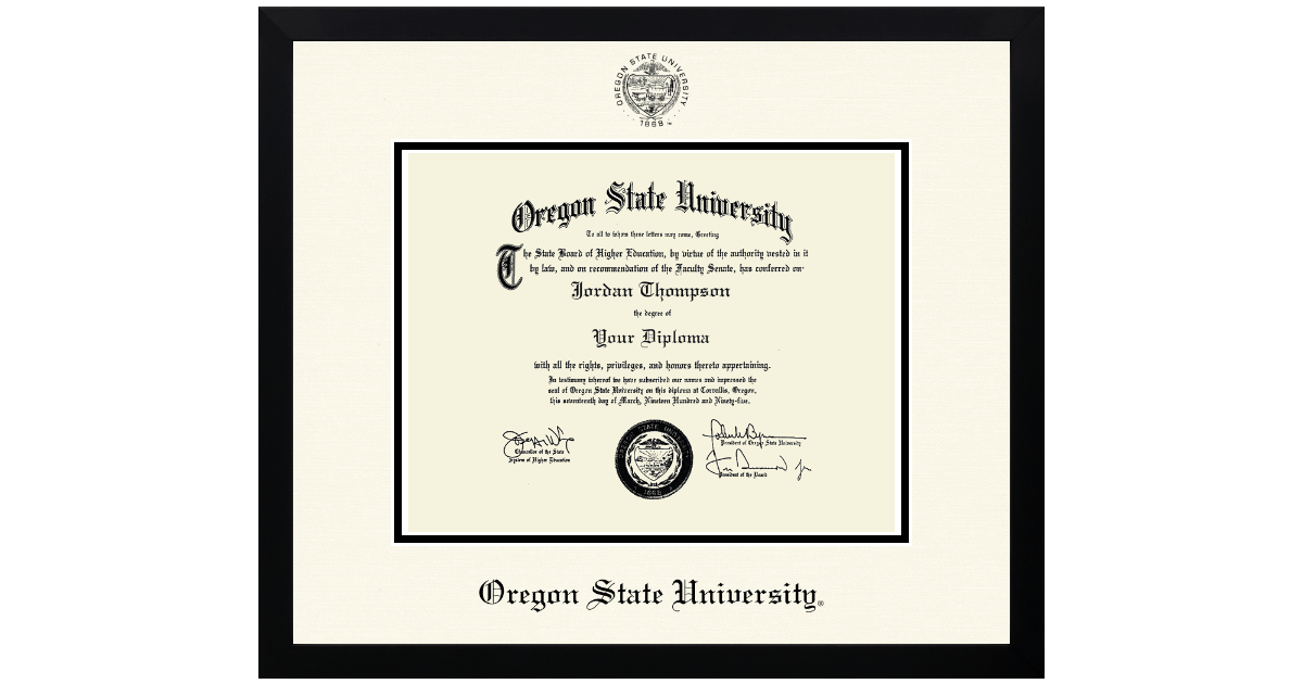 Icon Diploma Frame in Gotham - Item #P90285 from Oregon State University