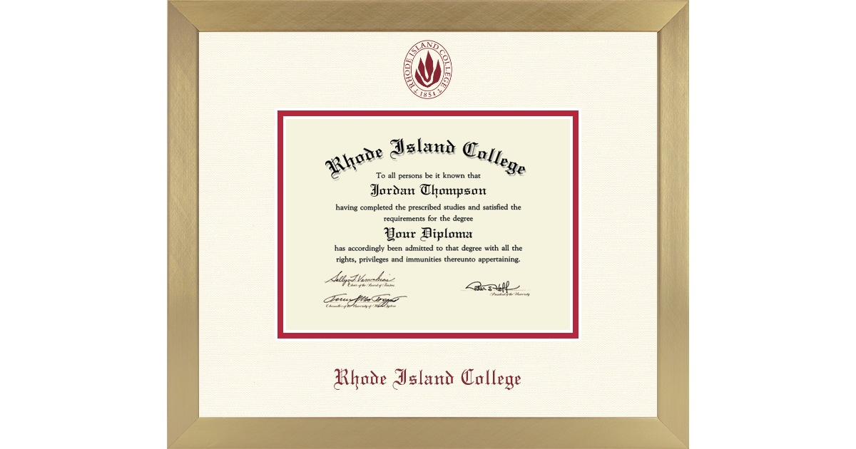 Rhode Island College Diploma Frame | Church Hill Classics