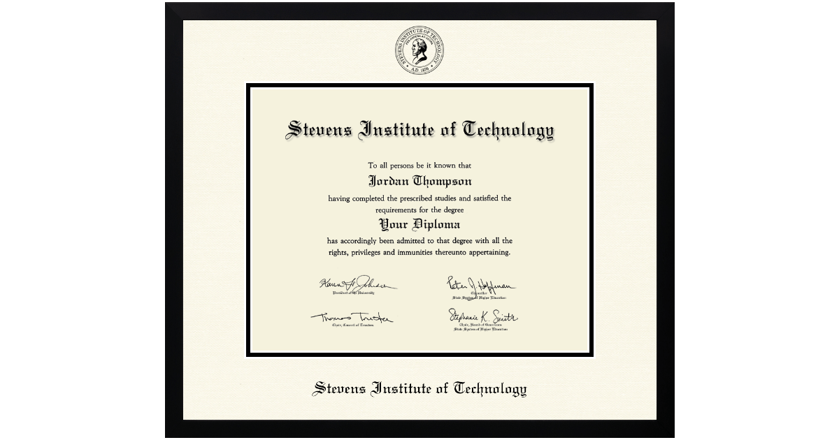 Stevens Institute of Technology Diploma Frame Church Hill Classics