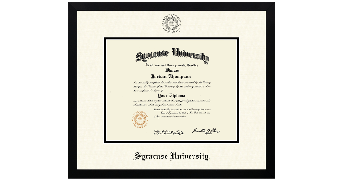 Icon Diploma Frame in Gotham - Item #P90628 from Syracuse University