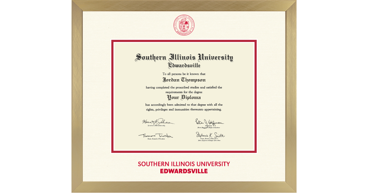 SIU Edwardsville Diploma Frame | Church Hill Classics
