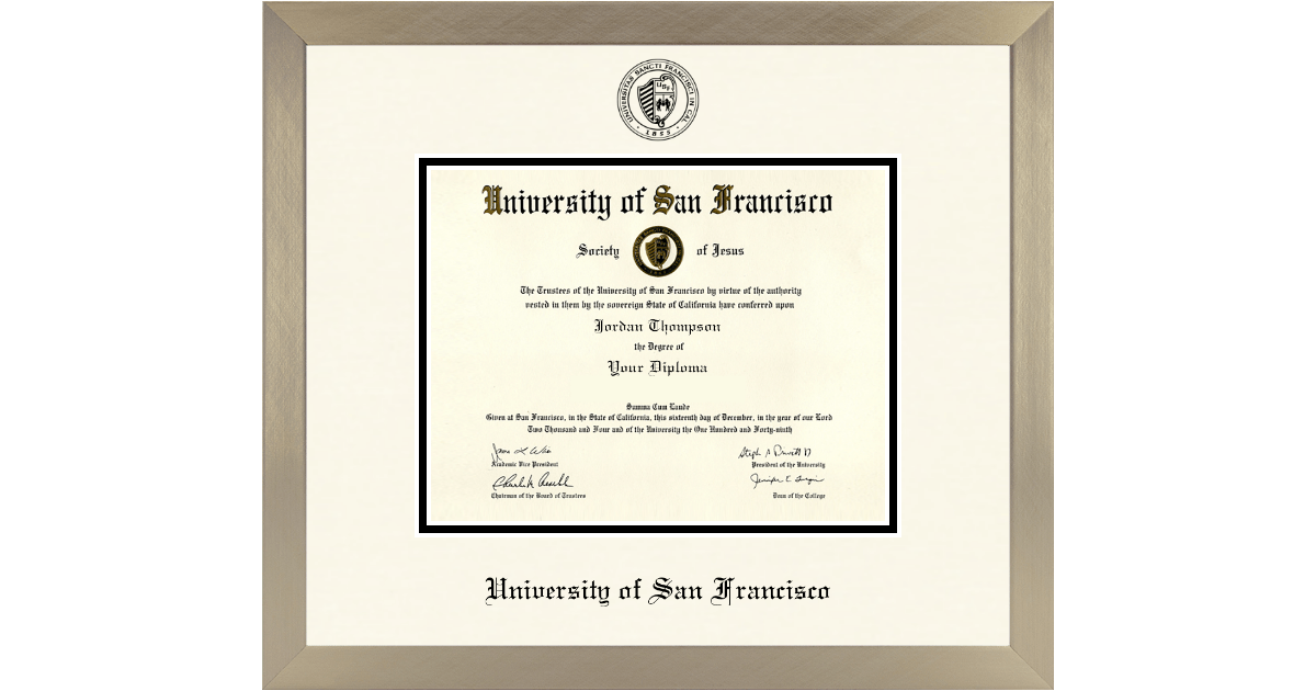 Icon Diploma Frame in Light Champagne - Item #P90924 from University of San Francisco