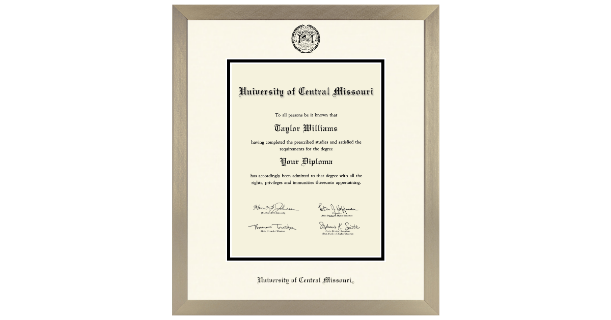Icon Diploma Frame in Light Champagne - Item #P90979 from University of ...