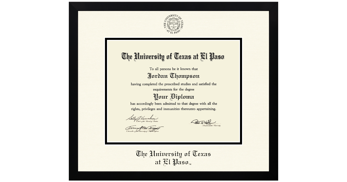 Icon Diploma Frame in Gotham - Item #P91129 from University of Texas at ...