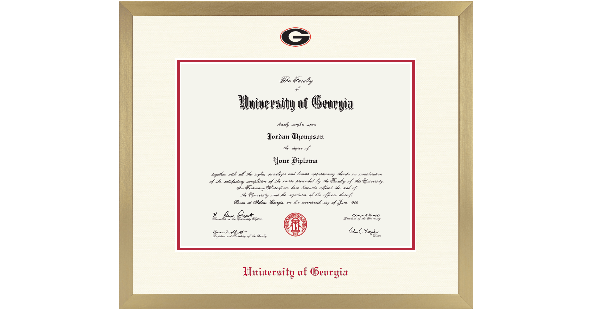 UGA Diploma Frame | Church Hill Classics