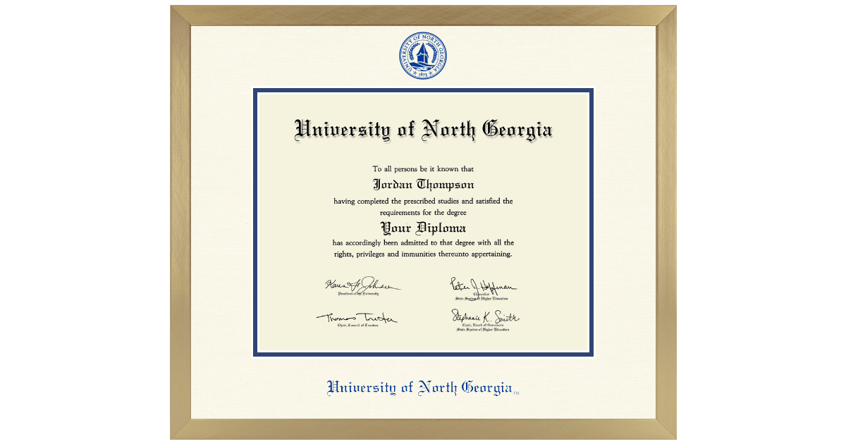 University of North Georgia Diploma Frame | Church Hill Classics