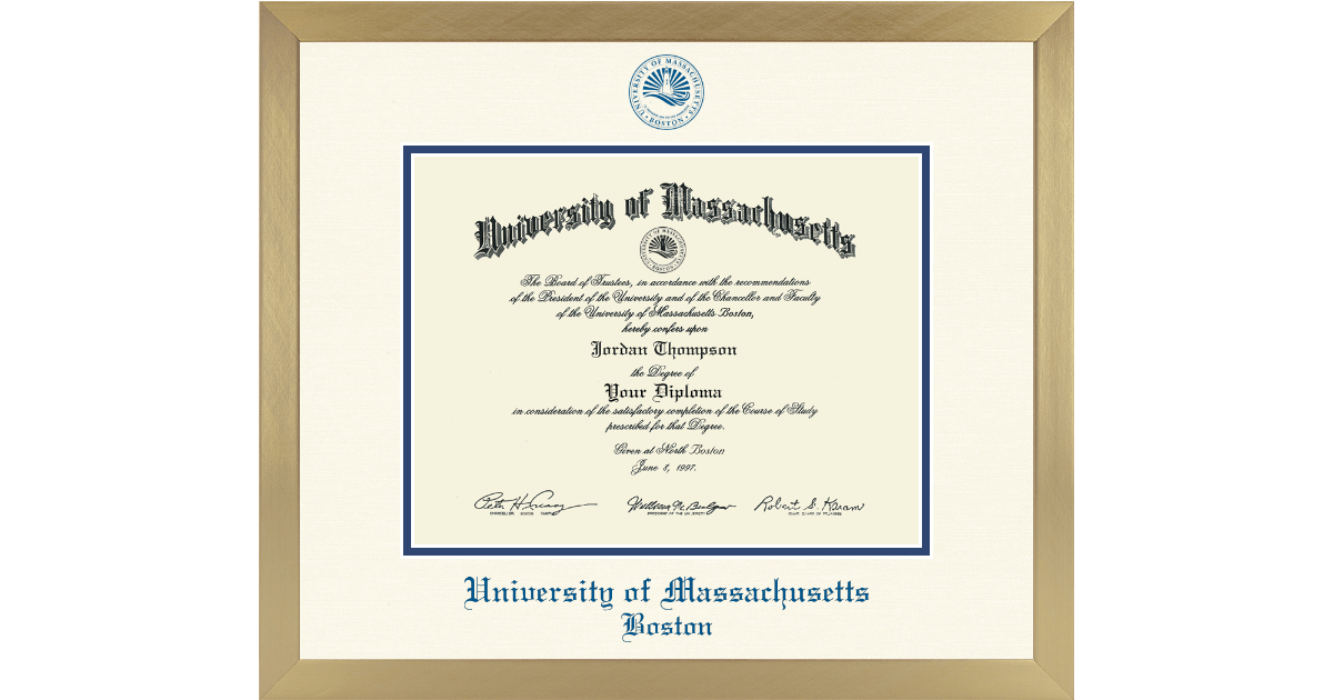 University of Massachusetts Boston | Diploma Frames | Church Hill Classics