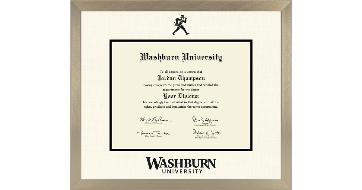 Icon Diploma Frame in Light Champagne - Item #P91489 from Washburn ...
