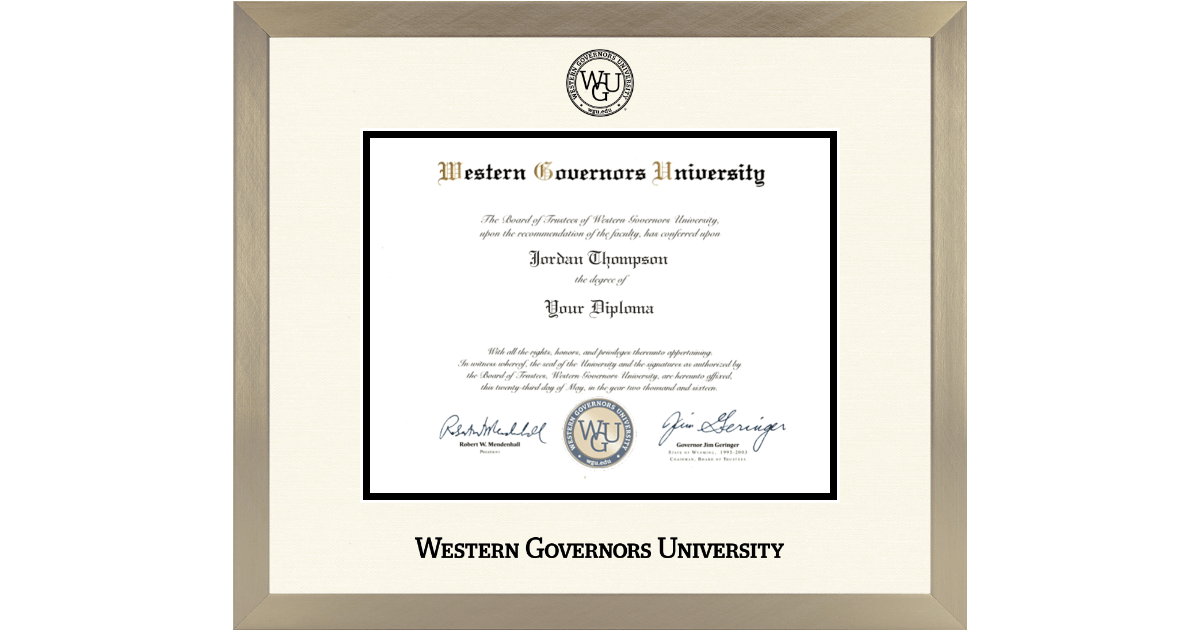 WGU Diploma Frames, Covers & Degree Frames | Church Hill Classics