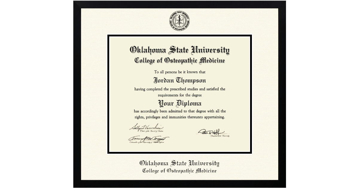 OSU-COM Diploma Frame | Church Hill Classics