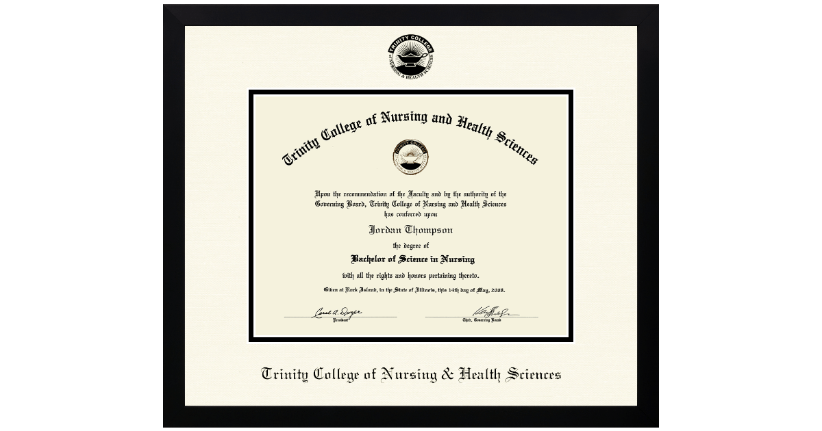 Icon Diploma Frame in Gotham - Item #P96081 from Trinity College of ...