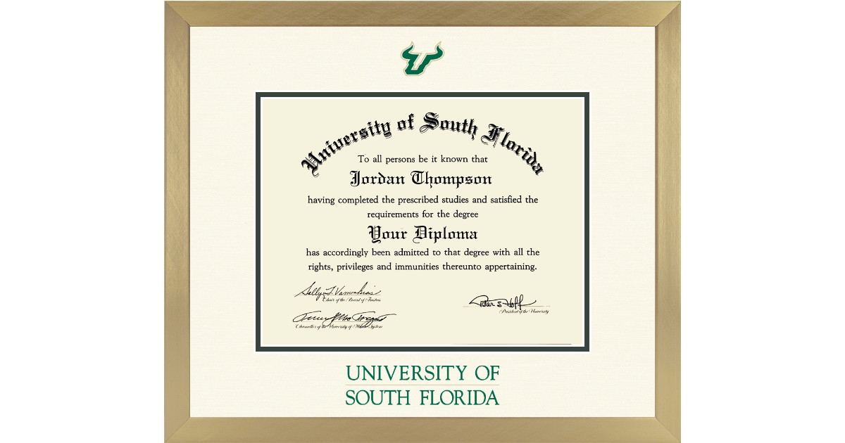 University of South Florida Diploma Frame | Church Hill Classics