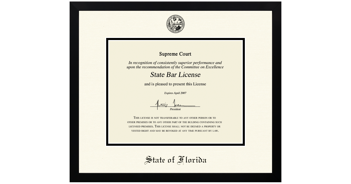 Certificate Of Status In Florida