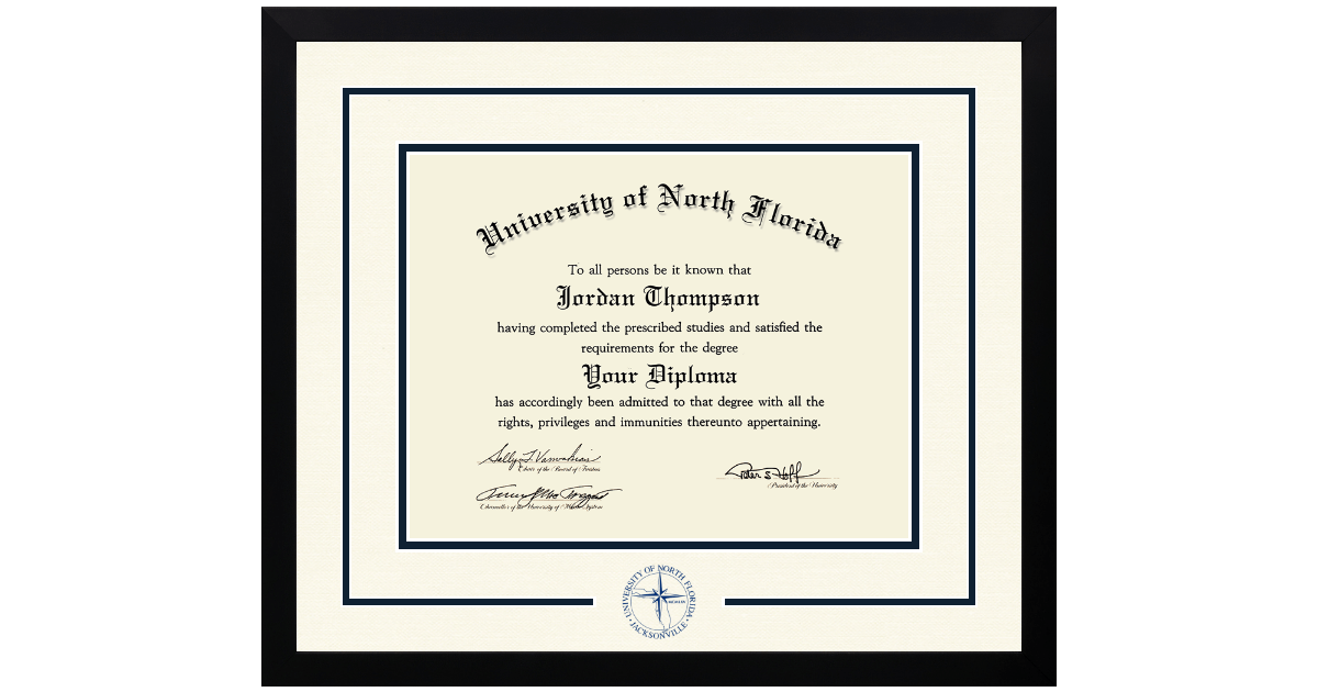 University of North Florida Diploma Frame | Church Hill Classics