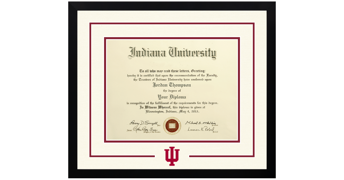 Indiana University Diploma Frame | Church Hill Classics