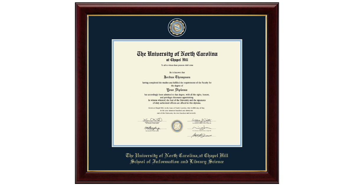 Masterpiece Medallion Diploma Frame in Gallery University of North ...