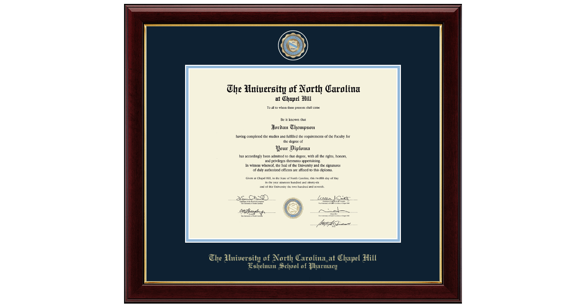Masterpiece Medallion Diploma Frame in Gallery University of North ...
