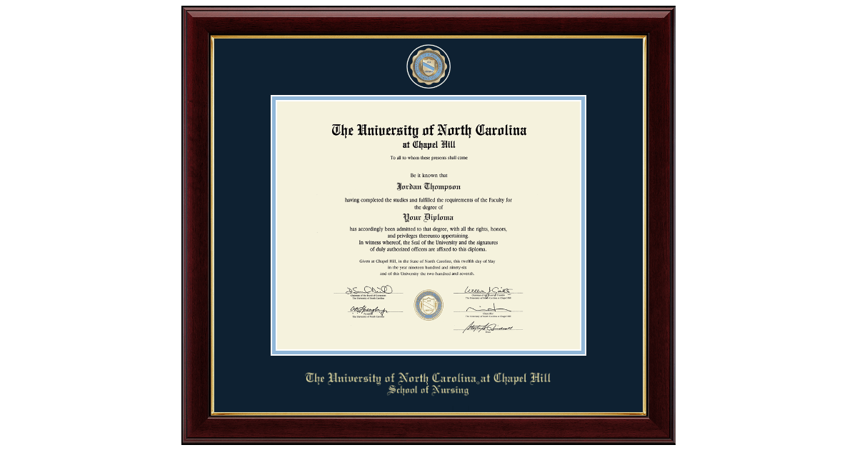 Masterpiece Medallion Diploma Frame in Gallery University of North ...