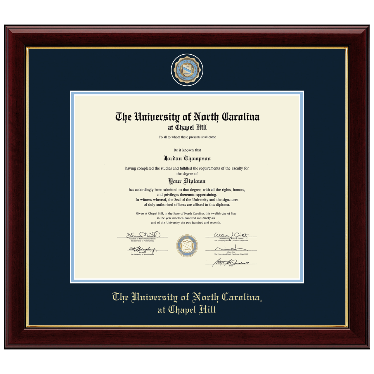 Masterpiece Medallion Diploma Frame in Gallery University of North ...