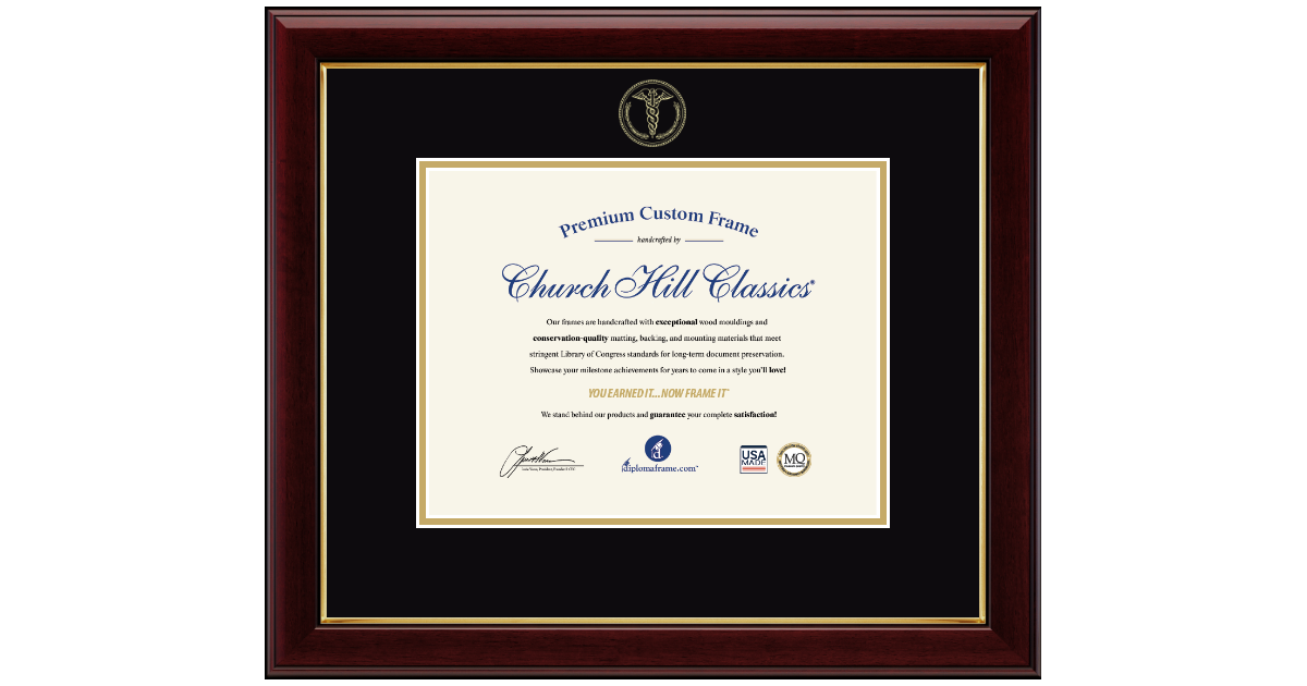 Embossed Medical Certificate Frame in Gallery Medical School ...