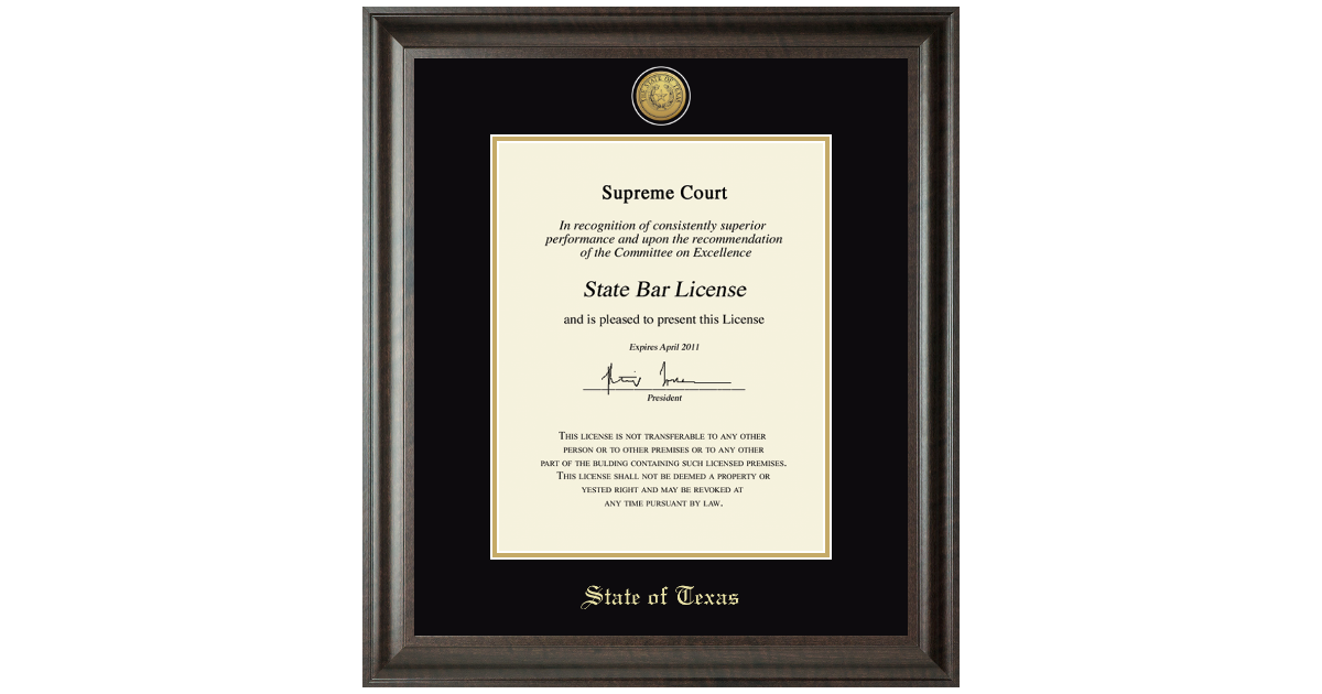 Gold Engraved Medallion Certificate Frame in Acadia The University of ...