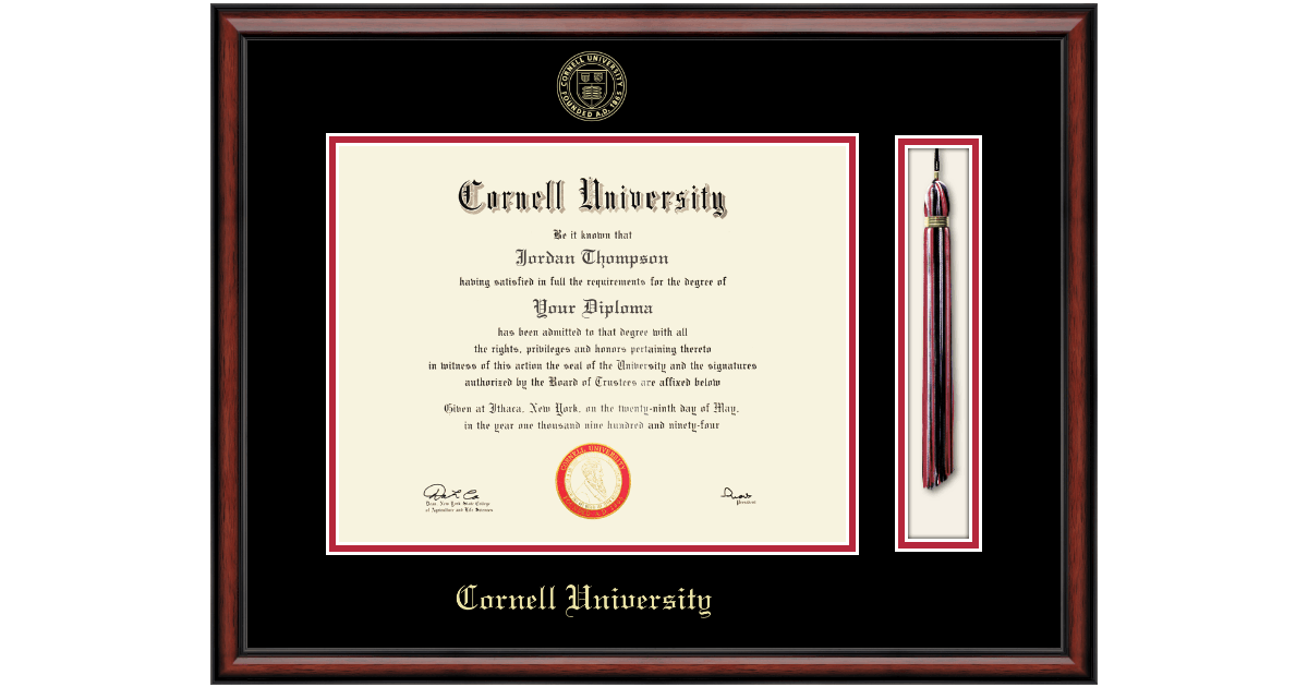 Tassel & Cord Diploma Frame in Southport Cornell University - Item ...
