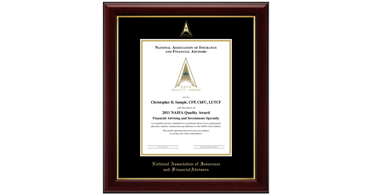 Gold Embossed Certificate Frame in Gallery National Association of ...