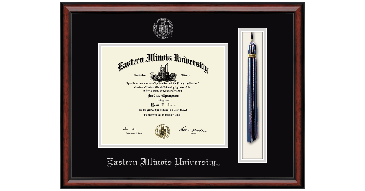 Tassel & Cord Diploma Frame in Southport Eastern Illinois University ...