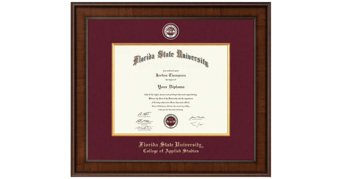 Presidential Masterpiece Diploma Frame in Madison Florida State ...