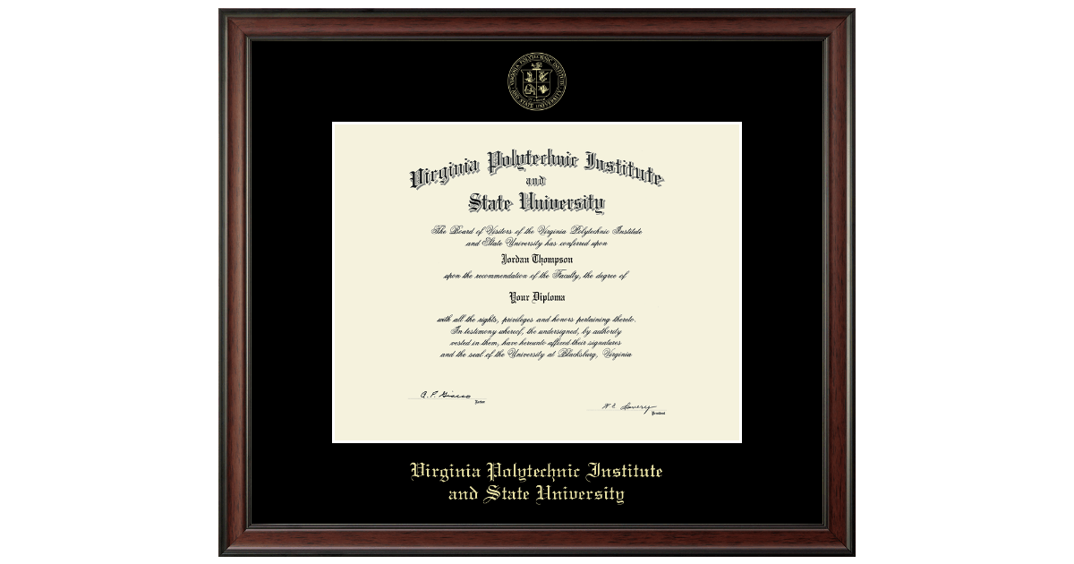 Pre-Spring 2024- Masters/PhD - Gold Embossed Diploma Frame in Studio ...