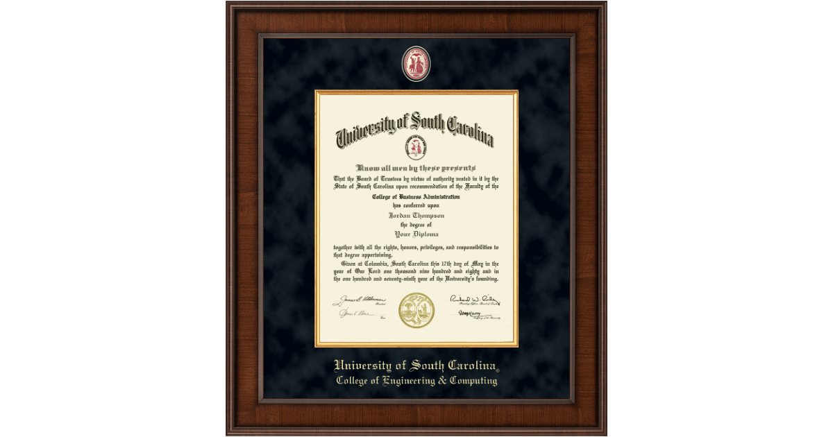 USC College of Engineering & Computing Diploma Frames