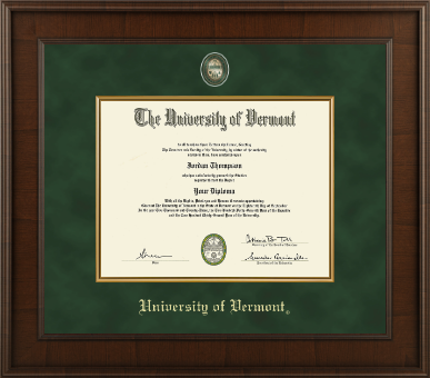 The University of Vermont Diploma Frame | Church Hill Classics
