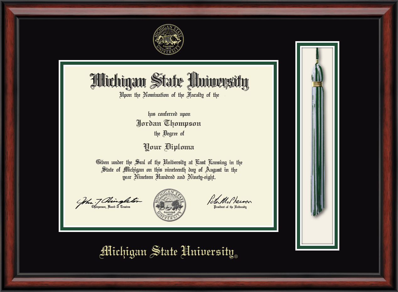 Michigan State University Tassel Edition Diploma Frame in Southport ...