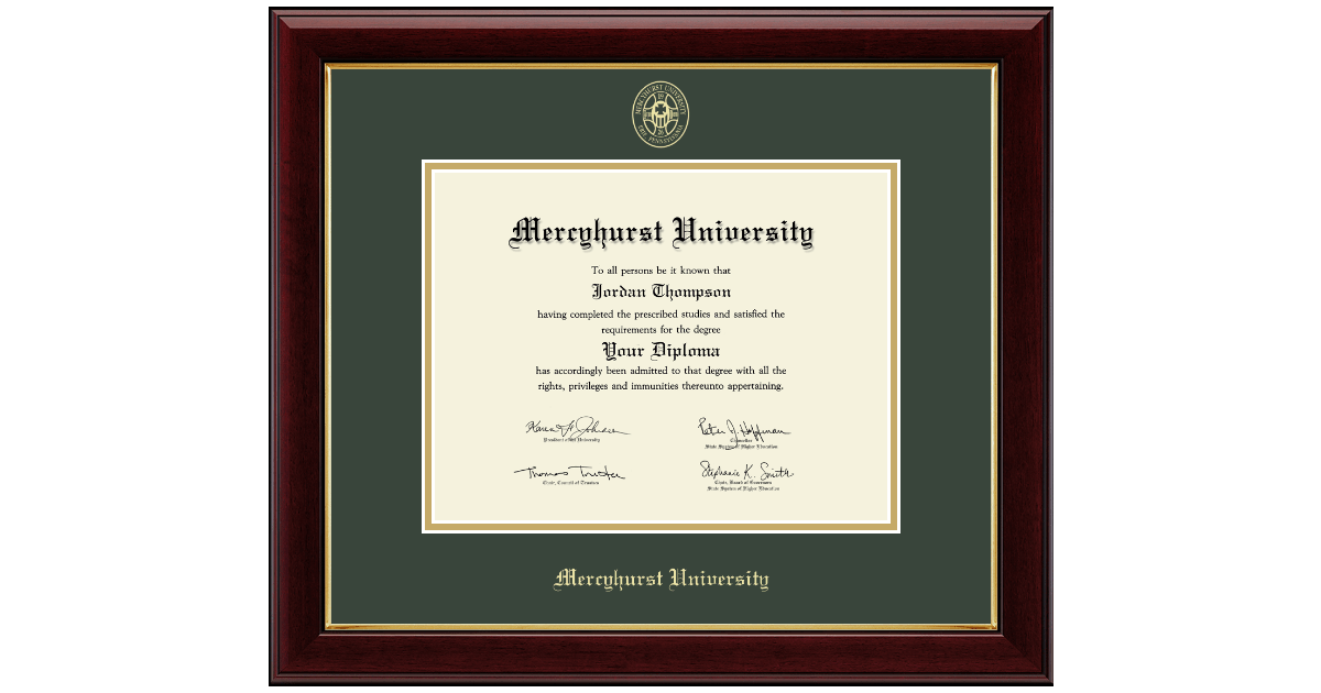 Gold Embossed Diploma Frame in Gallery Mercyhurst University - Item ...