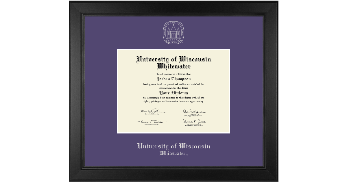 Pre-Dec 2019- Silver Embossed Diploma Frame in Arena University of ...
