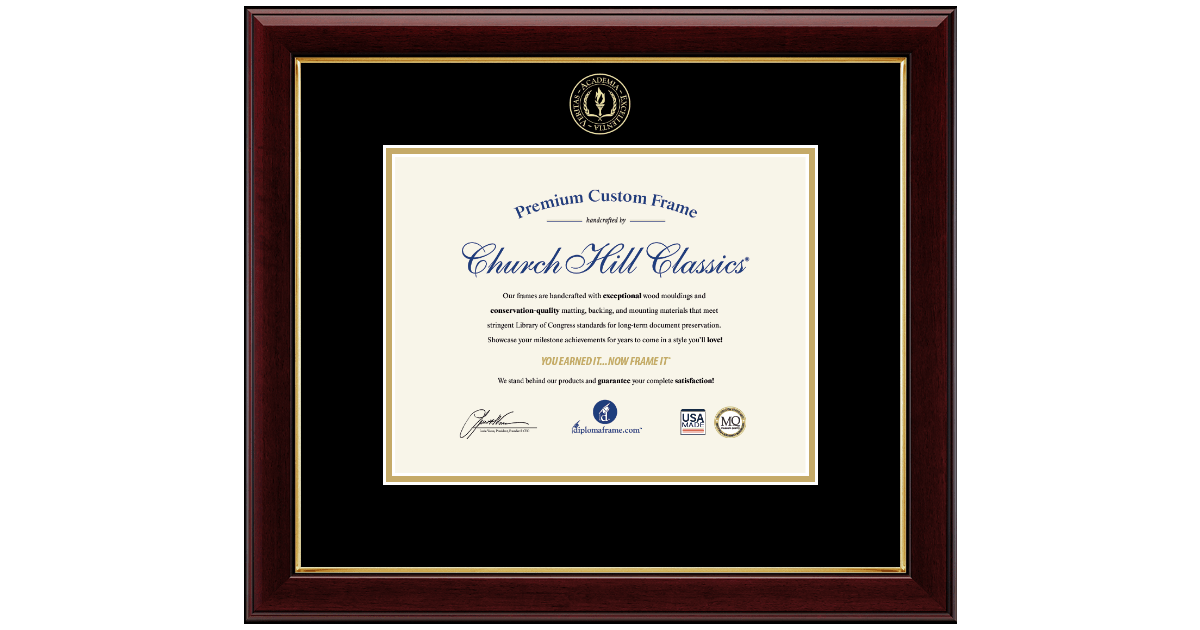 Embossed Academic Certificate Frame in Gallery Academic Certificate ...