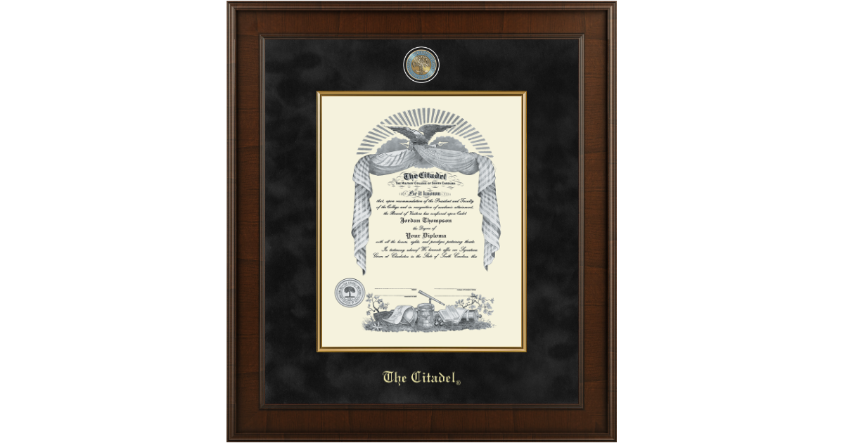 The Citadel Diploma Frame | Church Hill Classics