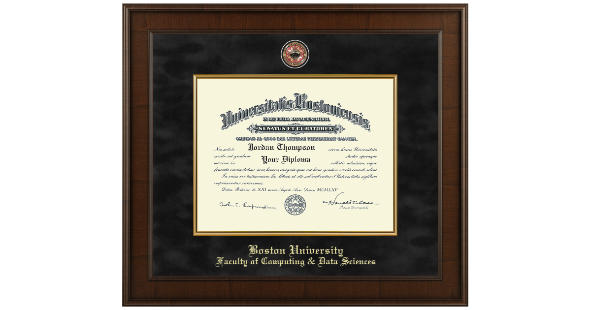 Presidential Masterpiece Diploma Frame in Madison Boston University ...